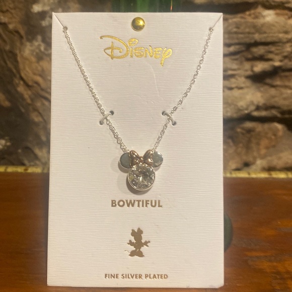 Disney | Jewelry | Nwt Disney Bowtiful Silver Plated Minnie Mouse ...